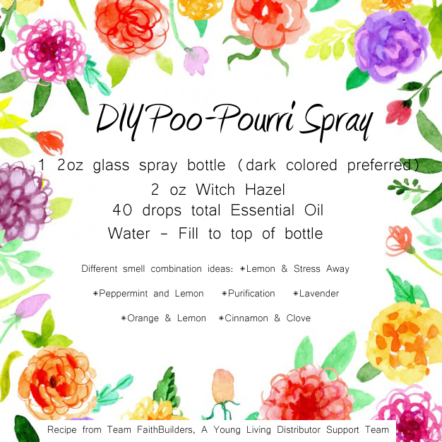 DIY POO SPRAY – Recipe and Label for Printing